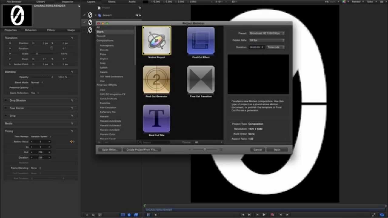 Apple Motion 5 All New Departure Board Tutorial Youtube