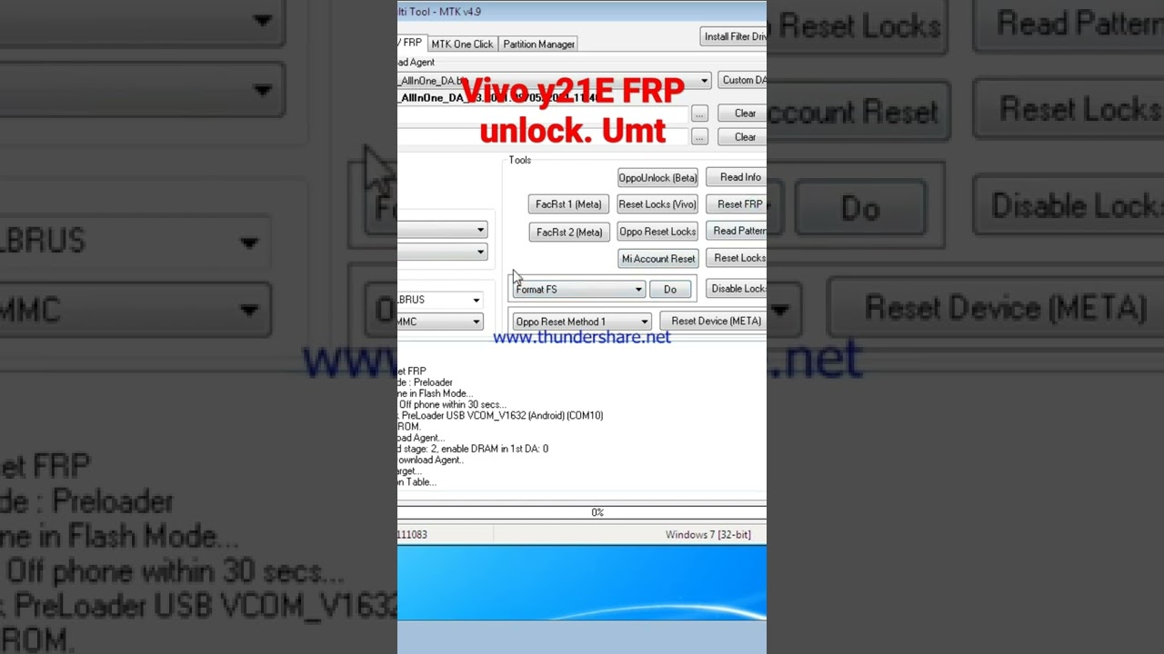 Vivo Y21e Frp Unlock Umt Youtube