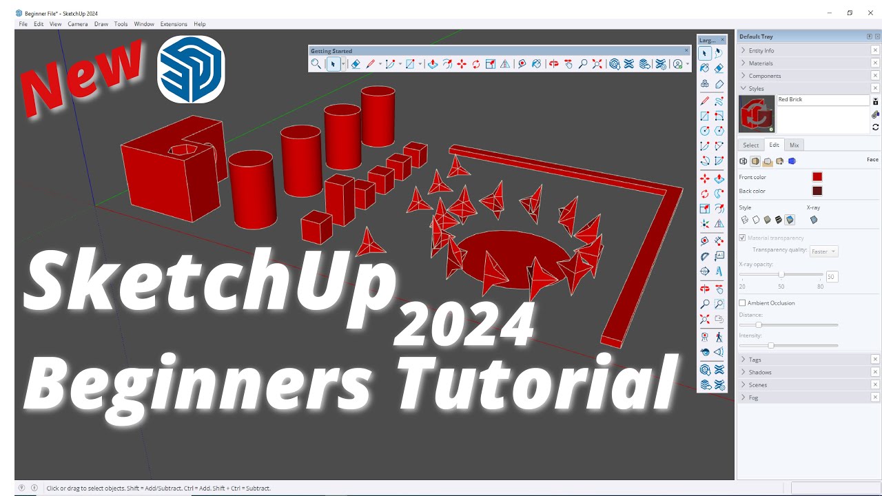 Sketchup Tutorial For Beginnerspart 1 Geek Tutorials
