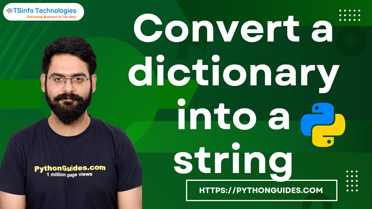 How To Convert A Dictionary Into A String In Python Python Convert