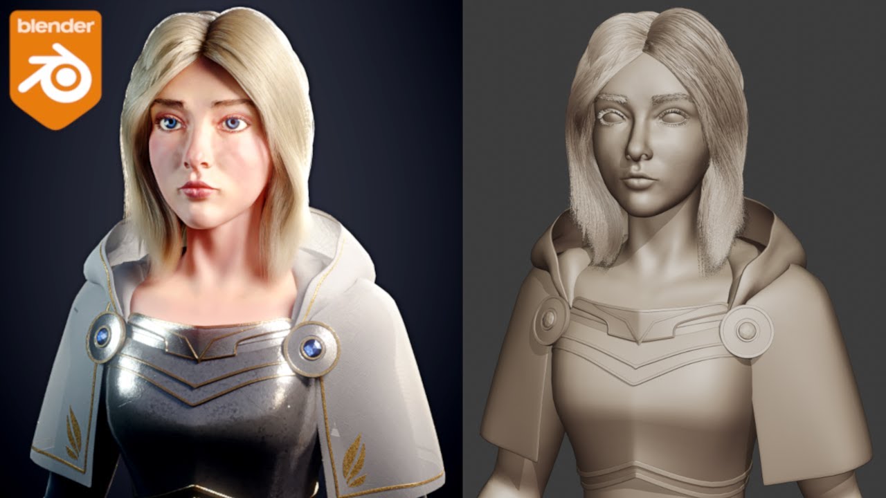 Creating A Female Character In Blender League Of Legends Character