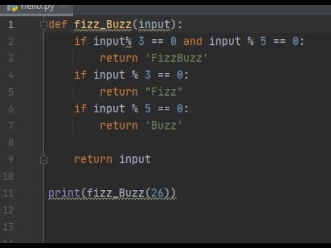 Python Interview Question Fizz Buzz Youtube