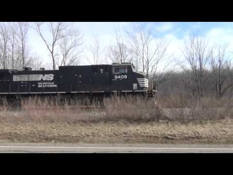 Chasing A 5 Engine Norfolk Southern Train 4 13 16 Youtube