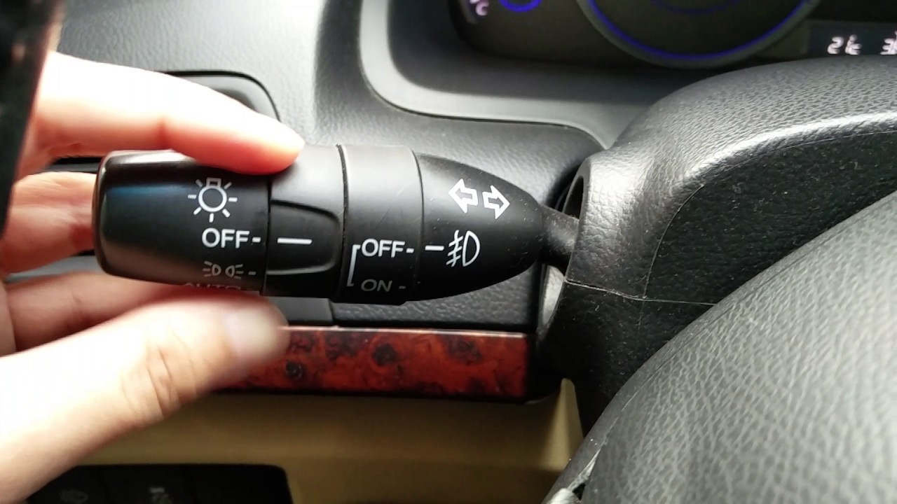How To Turn On Fog Lights Youtube