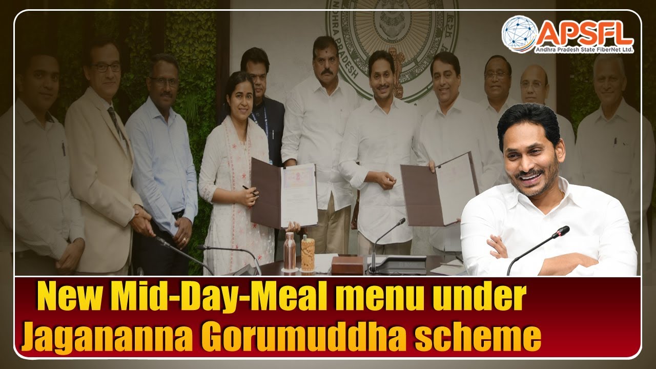 New Mid Day Meal Menu Under Jagananna Gorumuddha Scheme Youtube