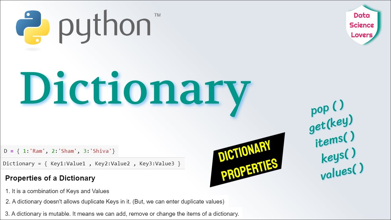 What Is Dictionary And Its Types In Python Design Talk