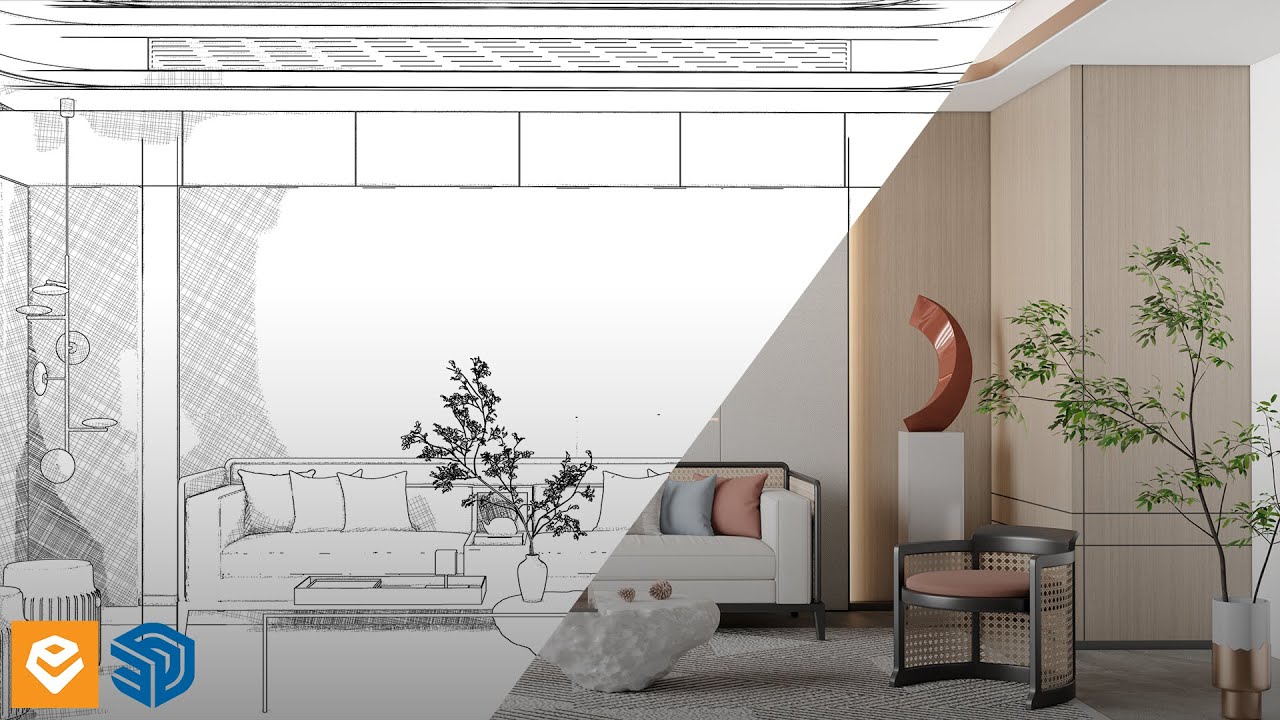 Enscape Full Tutorial For Complete Beginners Traditional Living Room