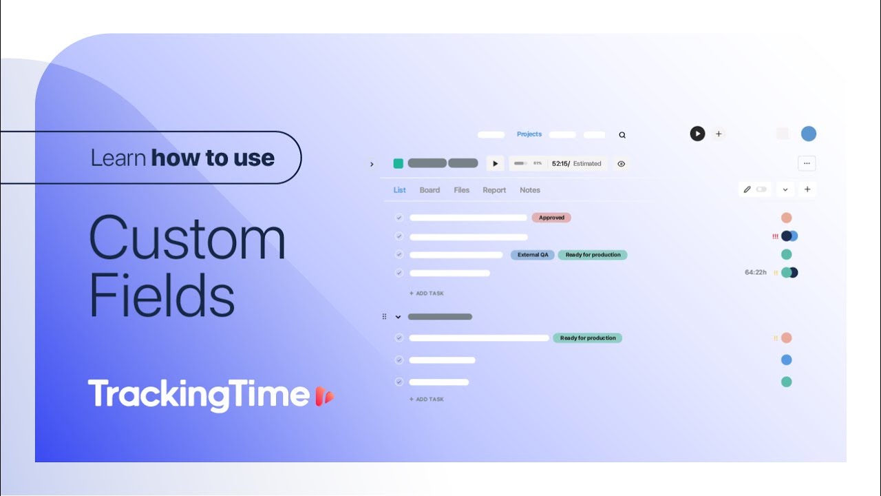 Trackingtime Learn How To Use Custom Fieldsâš Youtube