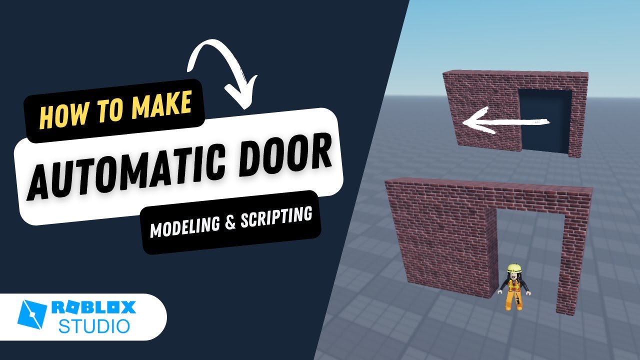 How To Make An Automatic Sliding Door On Roblox Studio Youtube