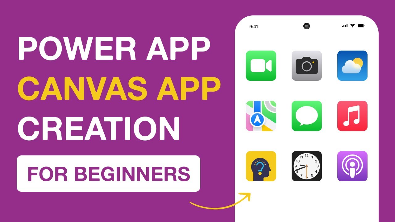 Power App Canvas App Creation For Beginners Youtube