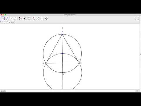 Mthe 3070 Constructions Equilateral Triangle Given Circle Geogebra