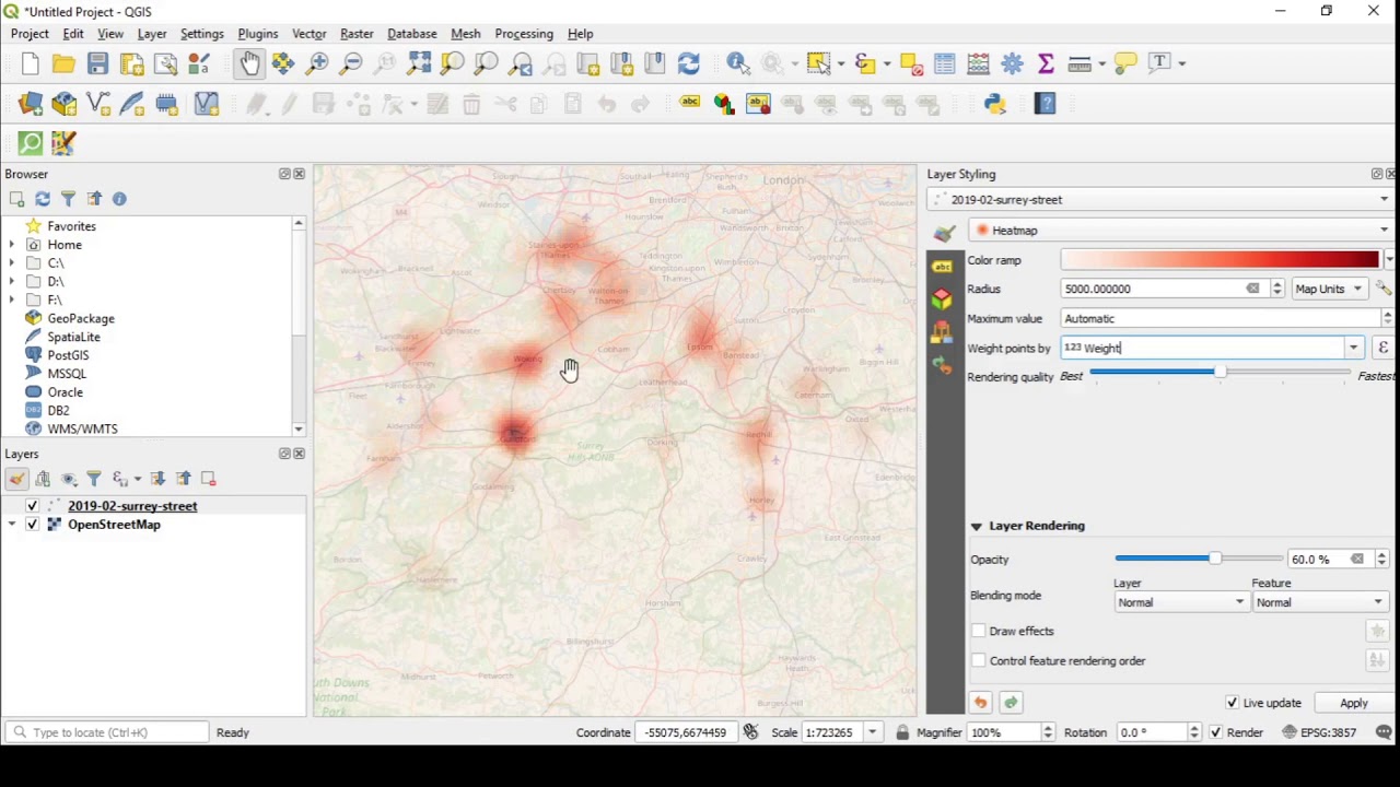 Creating Heatmap In Qgis Youtube