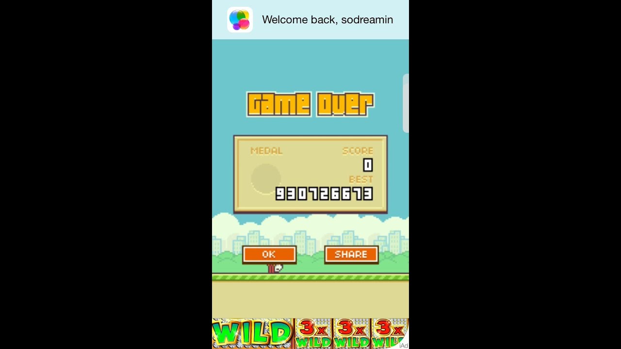 Flappy Bird High Score Cheat Hack Jailbreak Required Youtube