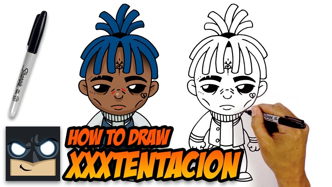 How To Draw Xxxtentacion Cartooning Club Tutorial Youtube