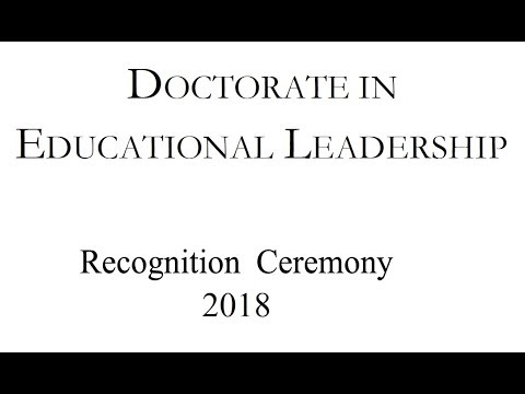 Sf State Ed D Educational Leadership 2018 Recognition Ceremony
