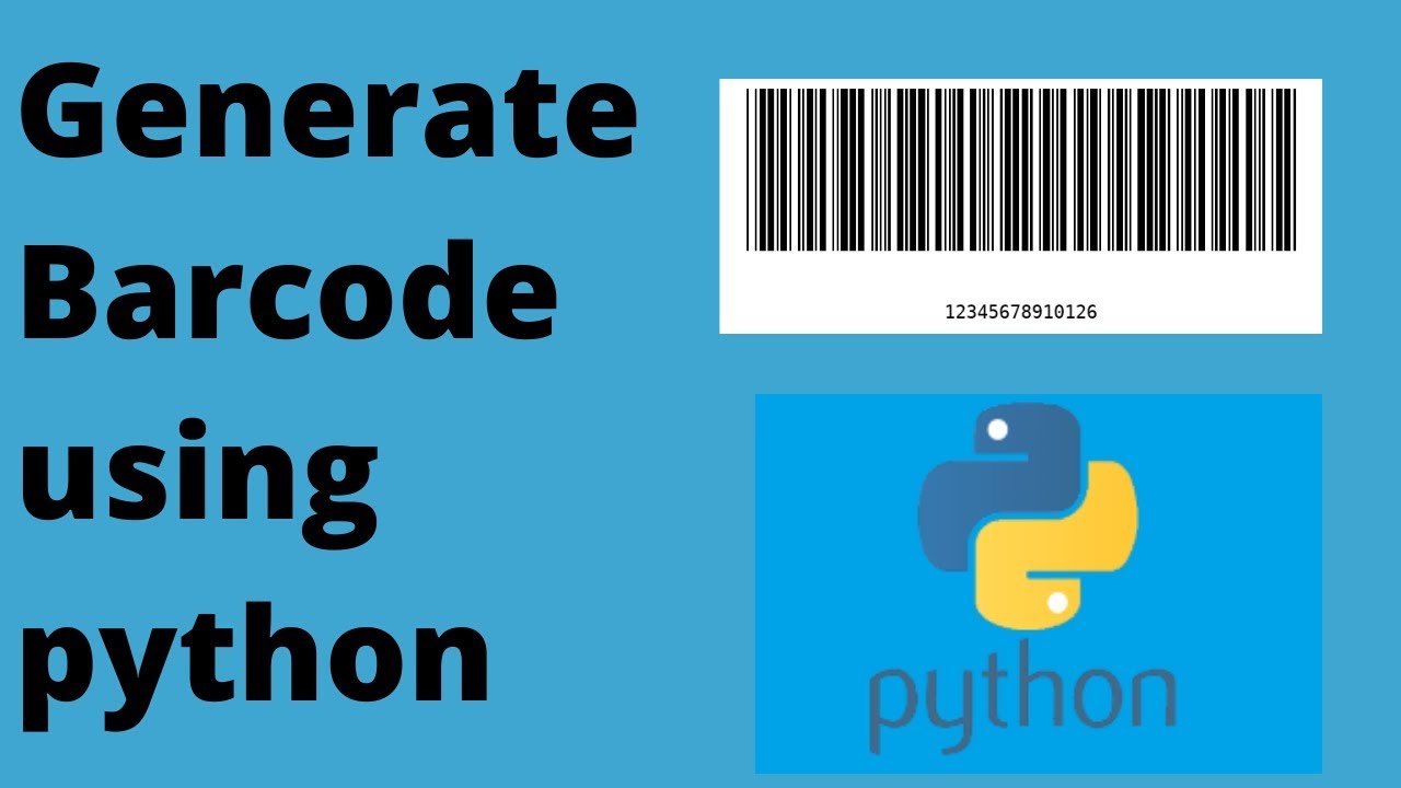 How To Generate Barcode Using Python Youtube