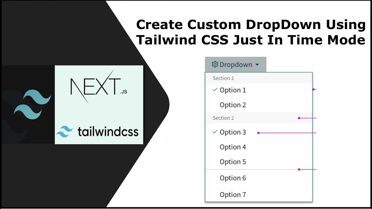 Create Custom Dropdown Component Using Tailwind Css Youtube