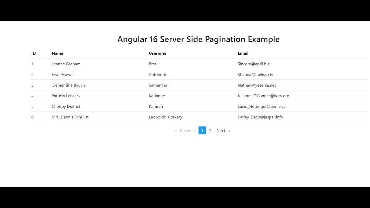 Angular 16 Server Side Pagination Example Youtube