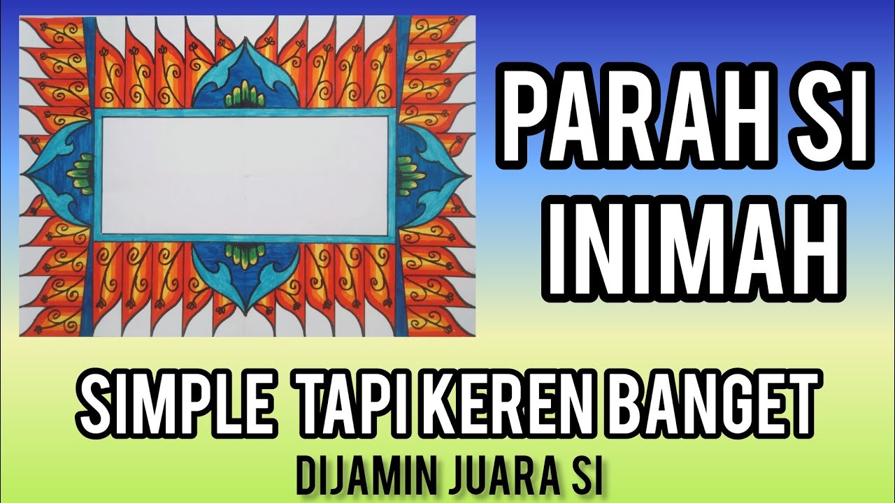 Bingkai Kaligrafi Simpel Banget Tapi Hasilnya Keren Dan Bagus Youtube