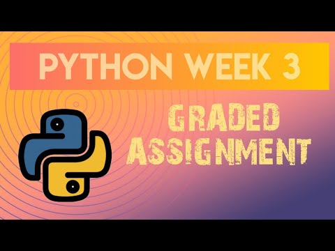 Python Week 3 Graded Assignment Iitmbs Iitmbs Python Youtube
