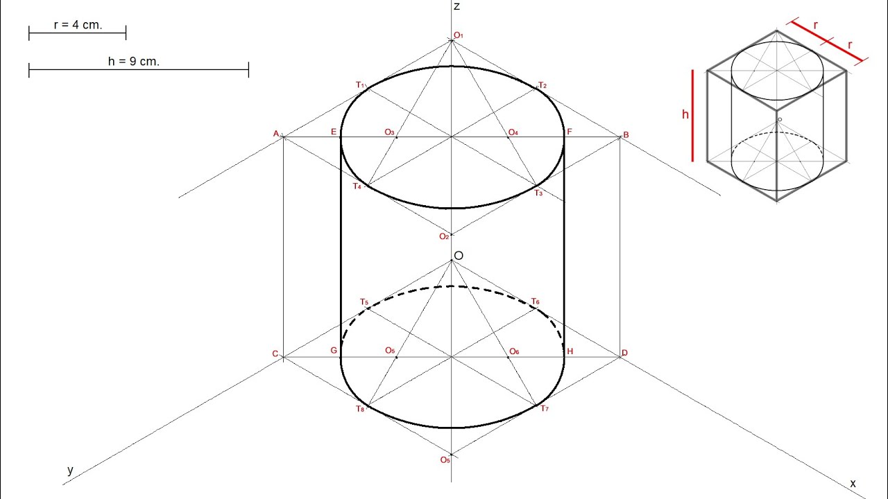 Drawing A Cylinder On Isometric Paper At Hudson Gooch Blog