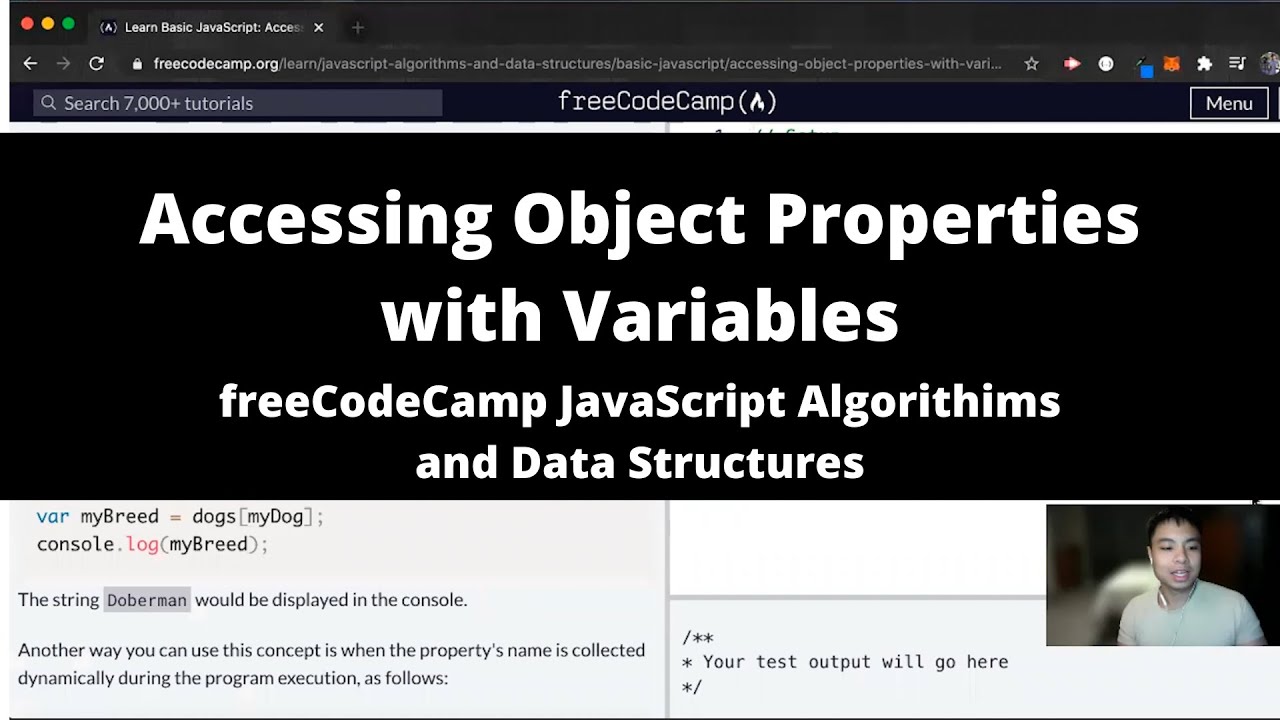 Accessing Object Properties With Variables Basic Javascript