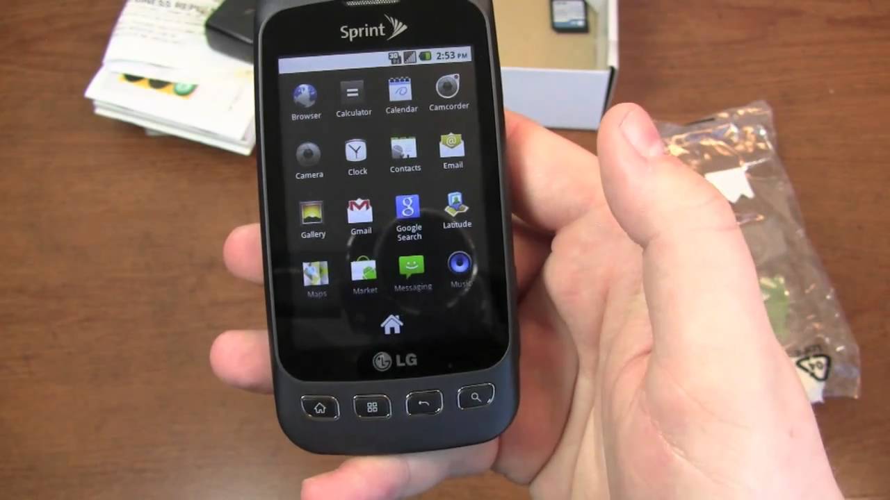 Lg Optimus S Unboxing Youtube