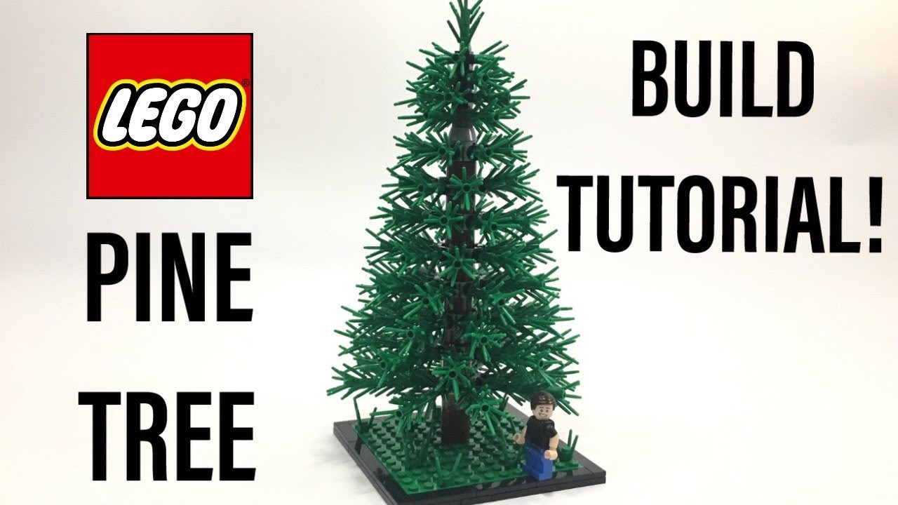 Lego Pine Tree Build Tutorial Youtube