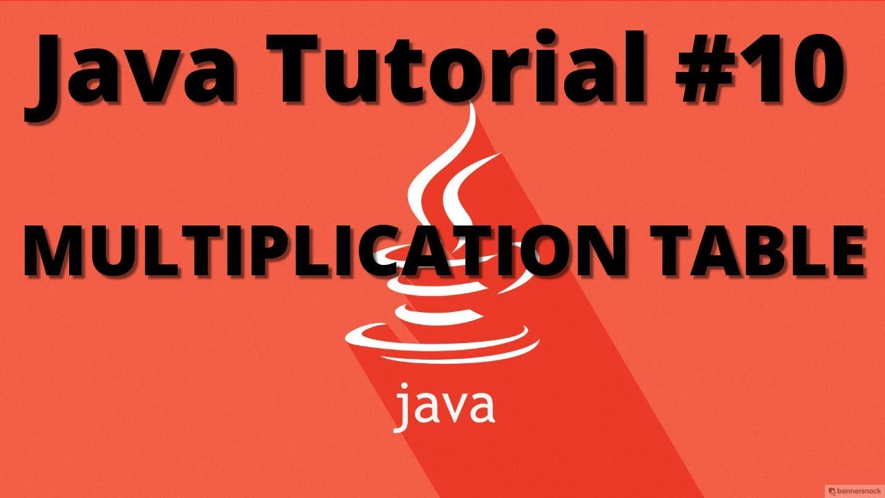 Write A Java Program To Print Multiplication Table In Java Tutorial 10