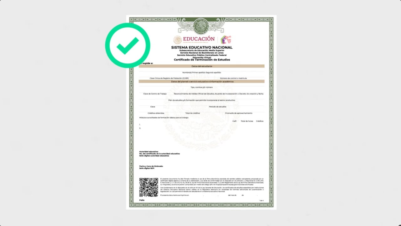 Certificado Electrónico De Prepa En Línea Sep Youtube