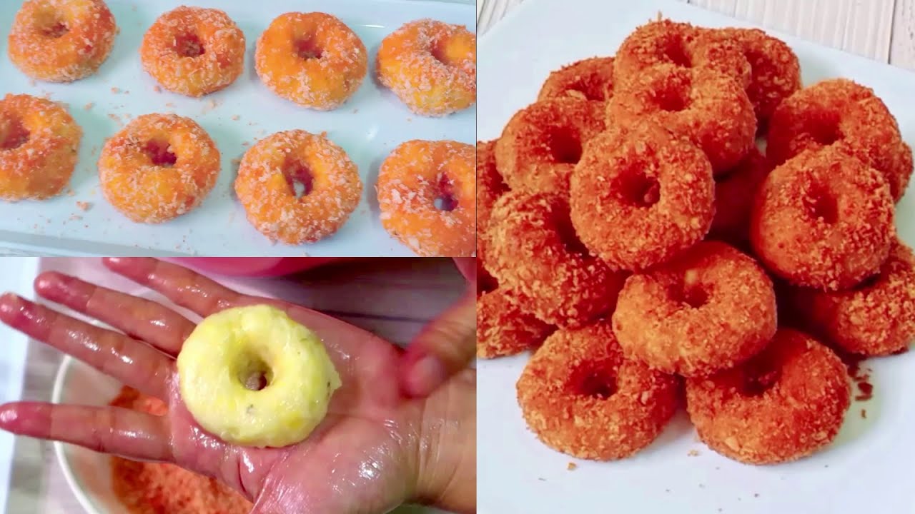 Cheese Banana Donuts Recipe L How To Make Banana Donuts Youtube