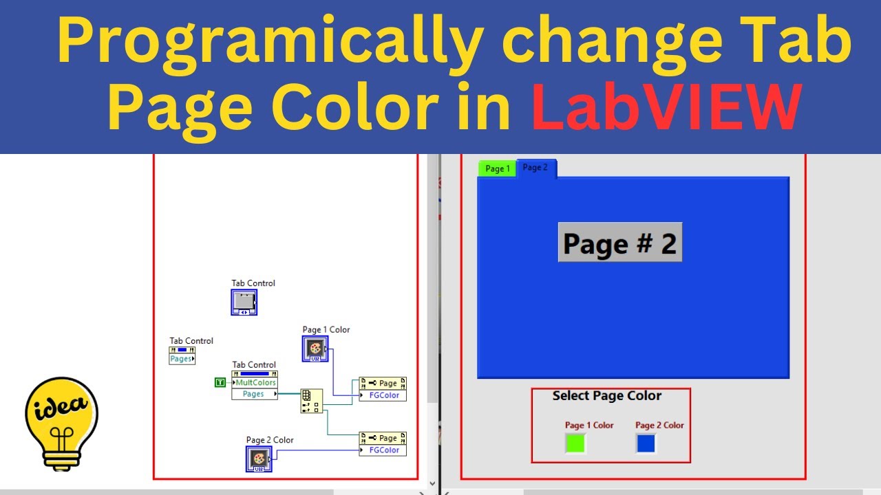 Labview Change Color Of Tab Control Page Programically Youtube
