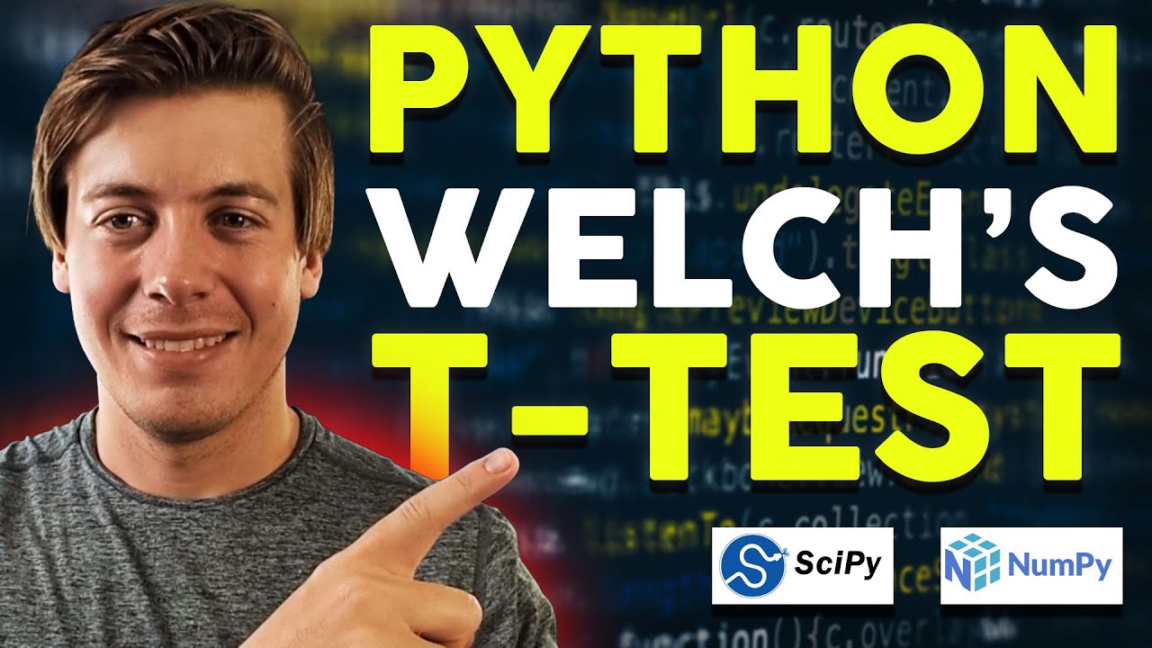 Performing Python Welch S T Test Independent Two Sample In Python