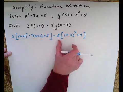 Simplify Function Notation Youtube