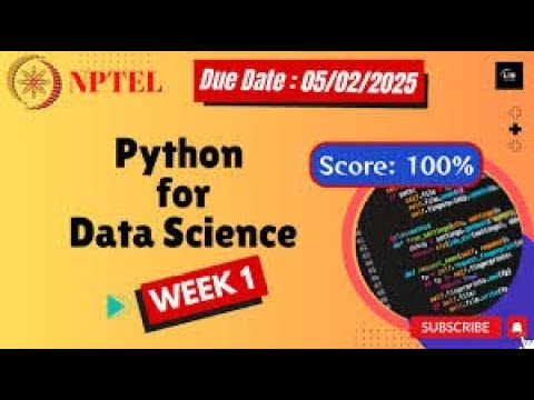 Python For Data Science Week 1 Assignment Answers January 2025