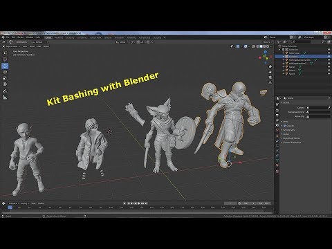 Kit Bashing Blender Tutorial 01 Youtube