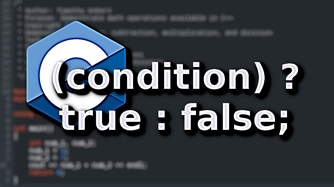 C Programming Tutorial Ternary Operator Youtube