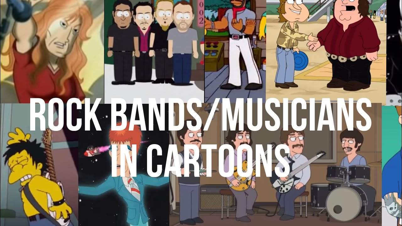 Rock Bands Musicians In Cartoons Youtube
