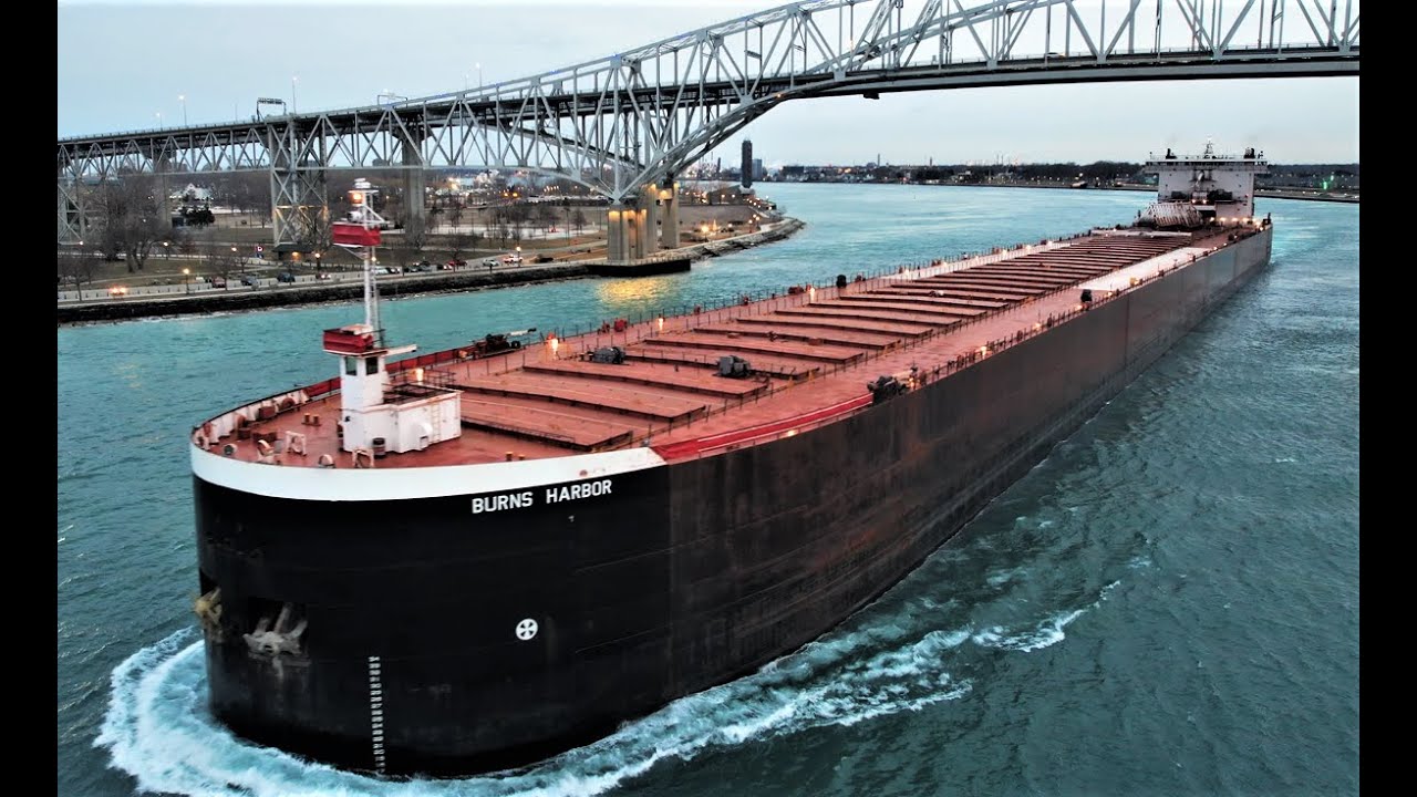Burns Harbor Upbound Port Huron Michigan 3 24 2023 Youtube