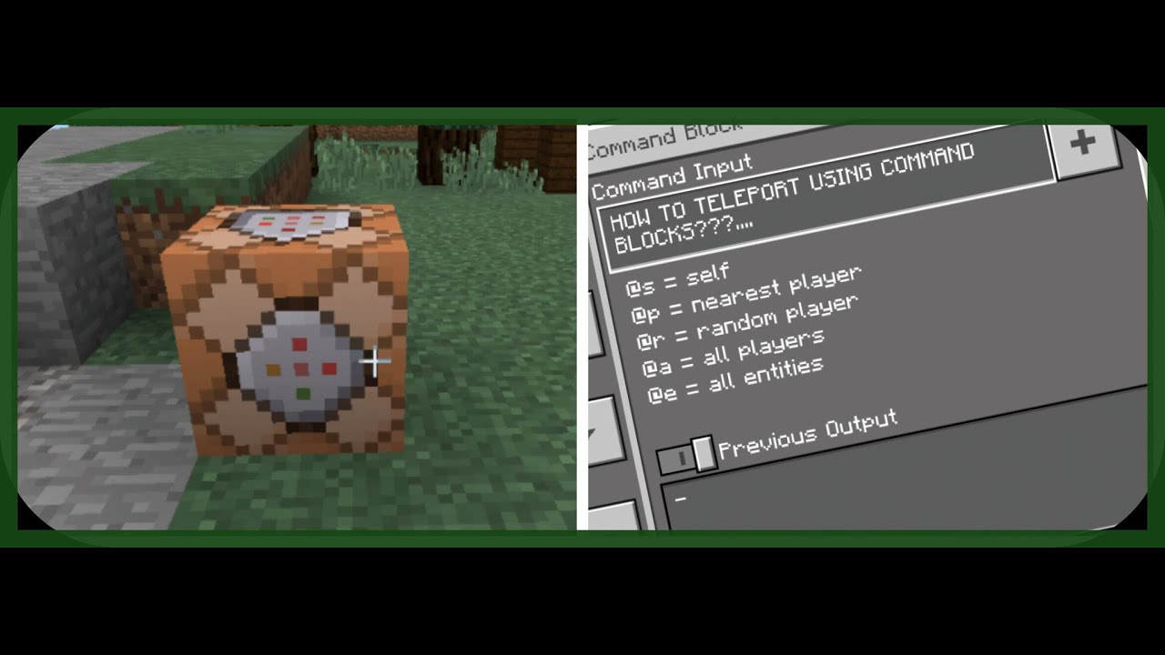 How To Teleport Using Command Blocks In Minecraft Youtube