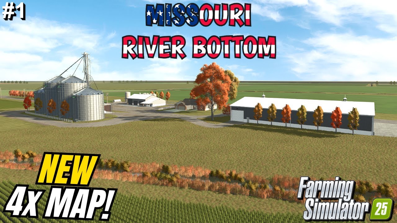 New 4x Map Starting A New American Mega Farm Missouri River Bottom