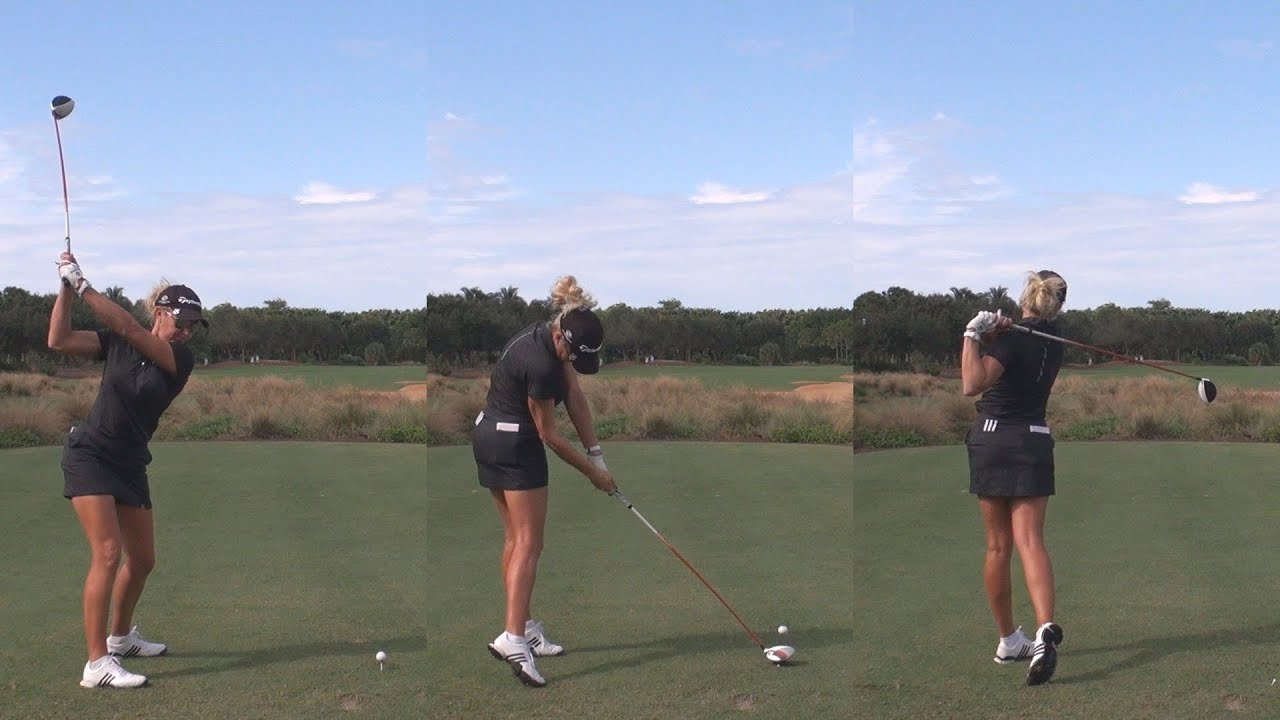 Natalie Gulbis Dtl Driver Golf Swing Late 2013 Footage Regular