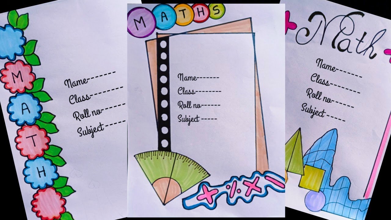 Maths Maths Project Project Work Designs Front Page Design Border