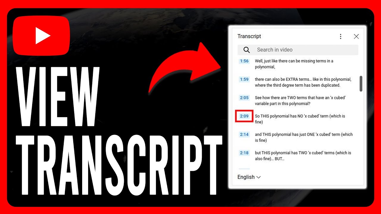 How To View Transcript On Youtube How To Get The Transcript Of A