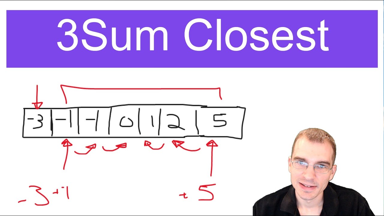 Python Programming Practice Leetcode 16 3sum Closest Youtube