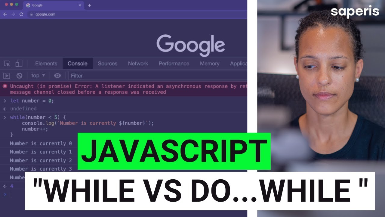 Javascript For Beginners While Vs Do While Youtube