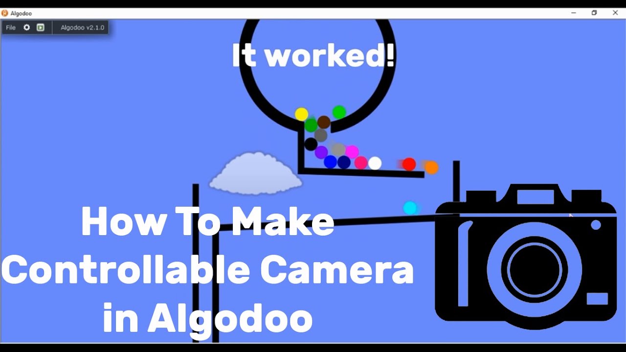 How To Make Controllable Camera In Algodoo Youtube