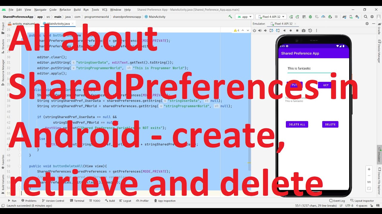 All About Sharedpreferences In Android App Create Retrieve And Delete