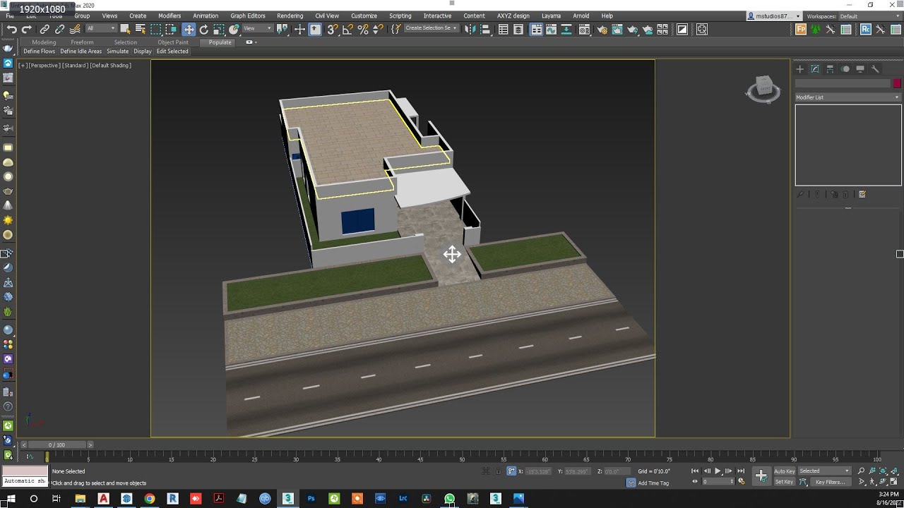 Basic House Model 3ds Max Tutorial Youtube
