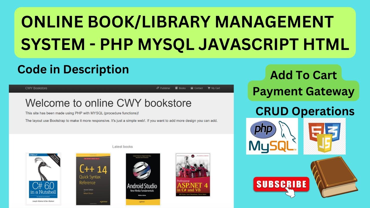 Book Library Management System Using Php Mysql Javascript Html Css